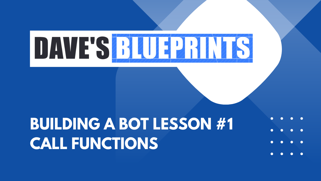 Browser Automation Studio Tutorial: Lesson #1 Call Functions – Davesblueprints.com